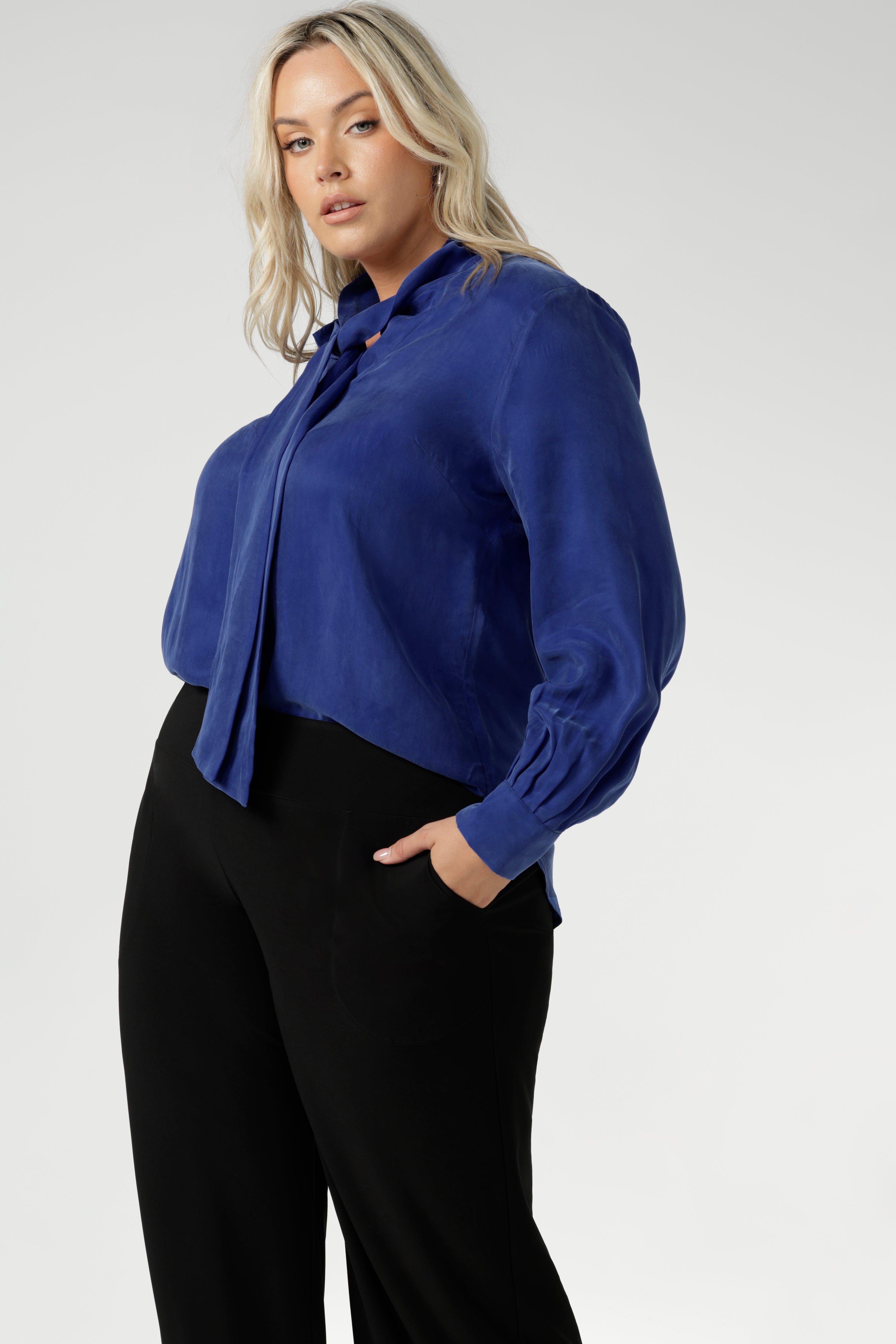 Matisse Shirt in Cobalt | Women's Shirts | Leina + Fleur