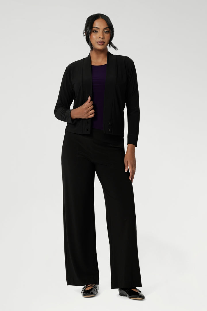 Monroe Pant in Black | Leina + Fleur | Wide Leg Workwear Pants