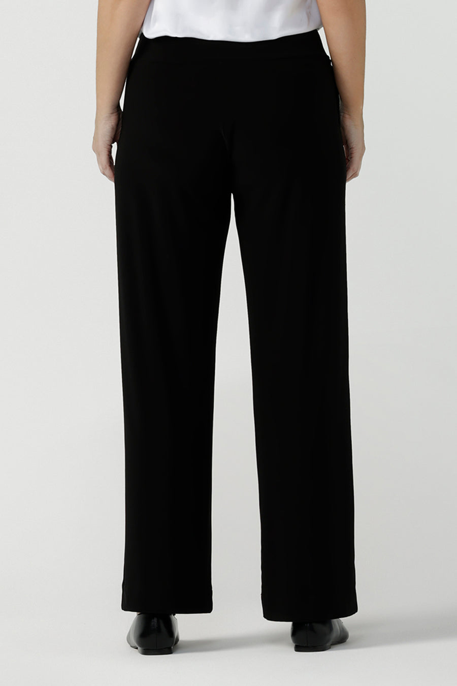 Monroe Wide-Leg Pant in Black | Leina & Fleur | Wide Leg Work Pants